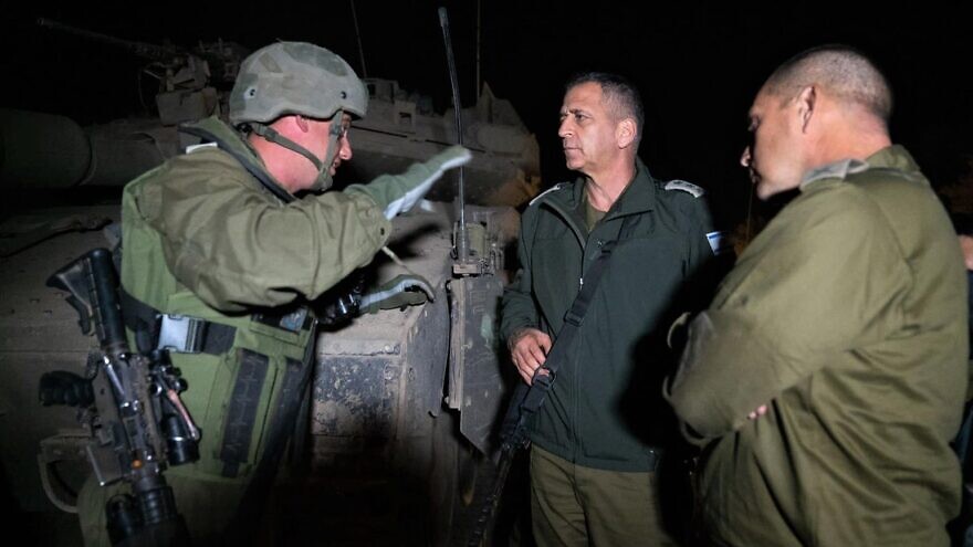 IDF Chief of Staff visits nighttime war drill held by Nahal Brigade on ...