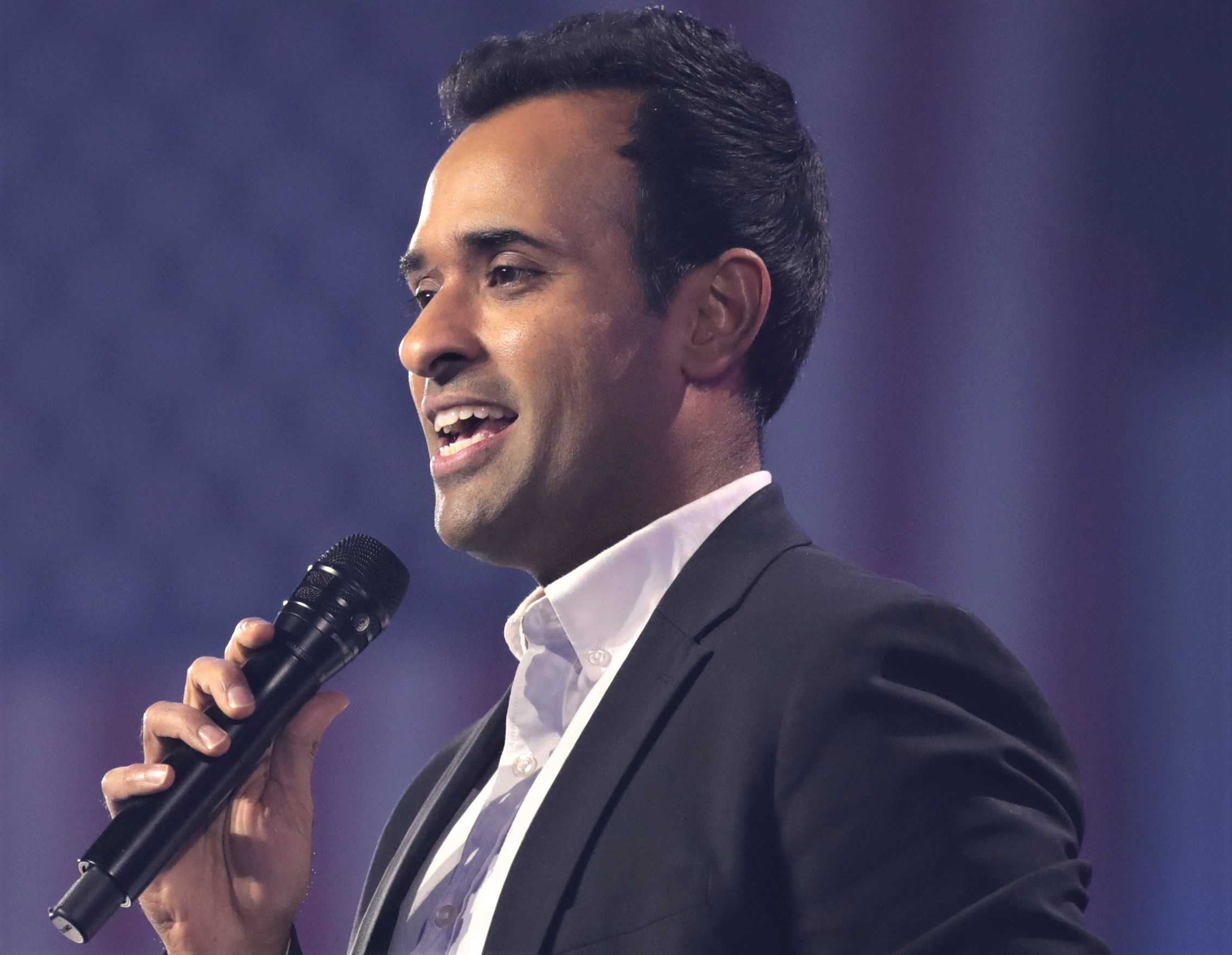 Ramaswamy tells reporters he hopes US aid to Israel reduced by 2028 ...