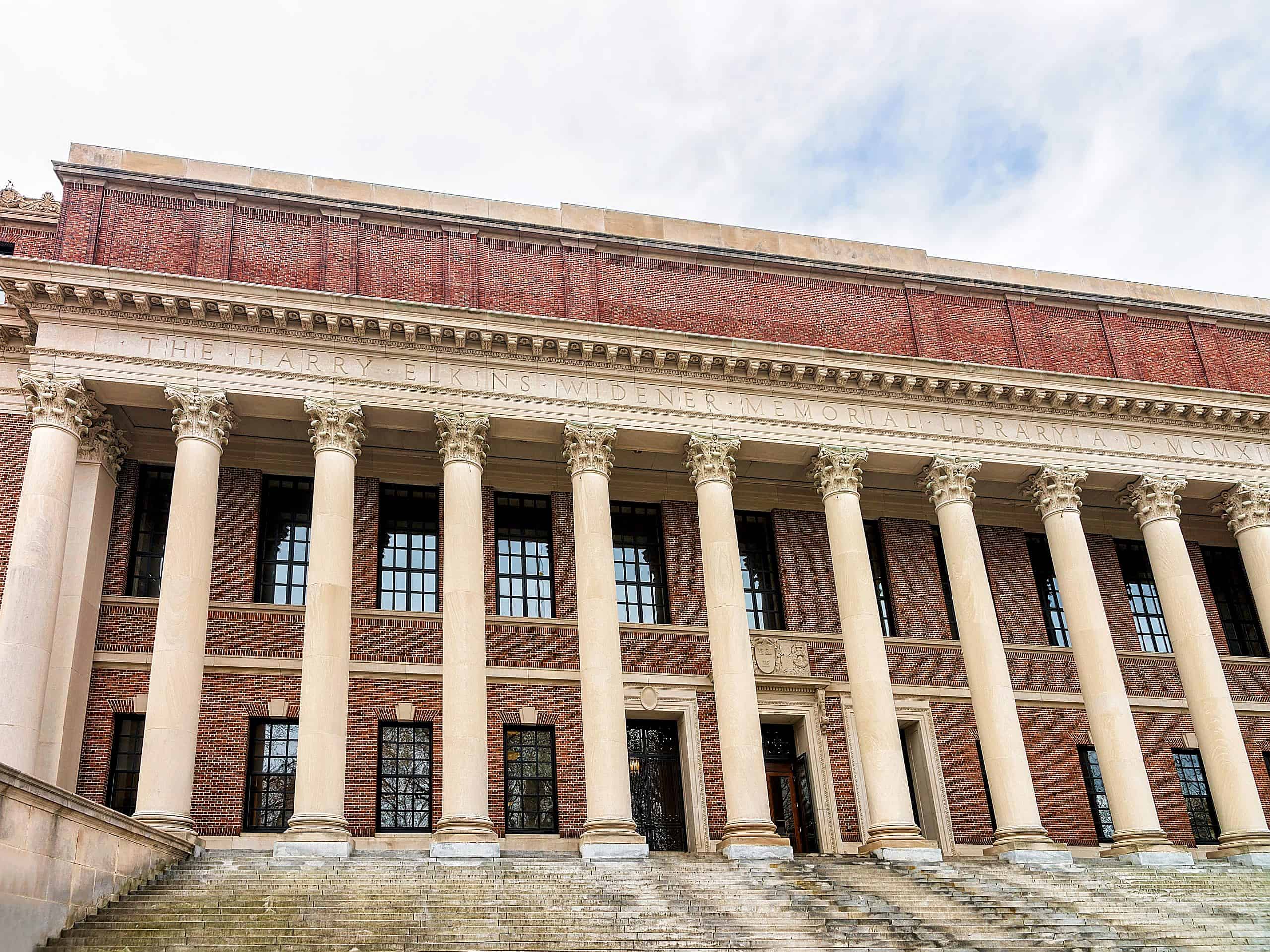 Harvard University Widener Library Harvard Faculty Hold Widener