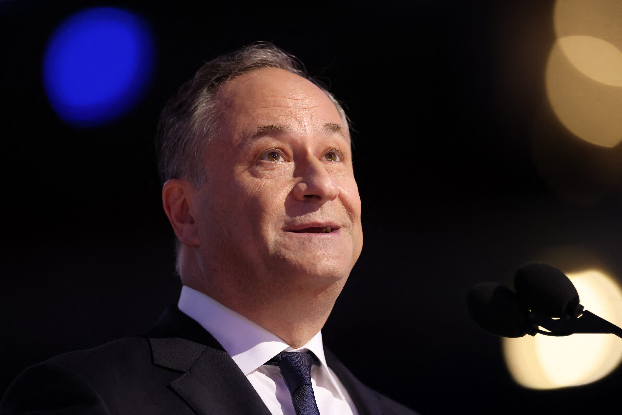 At DNC, Emhoff says Harris, who isn’t Jewish, connects him to his faith ...