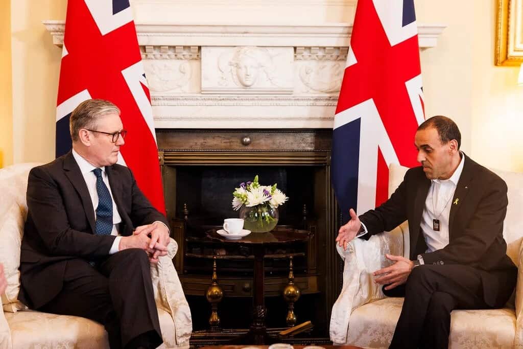 Former Hamas captive Eli Sharabi meets with UK premier - JNS.org