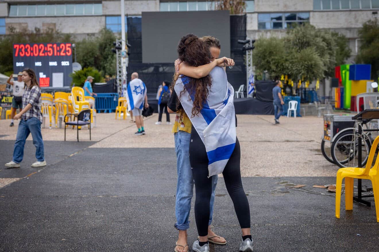Elation in Hostages Square: 'After two years, we can finally breathe ...