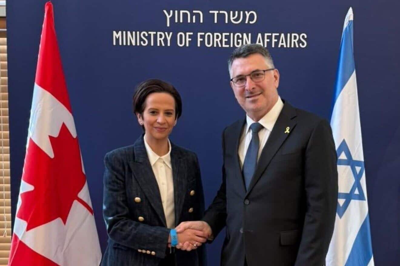 Sa'ar meets Canadian deputy opposition leader in Jerusalem - JNS.org