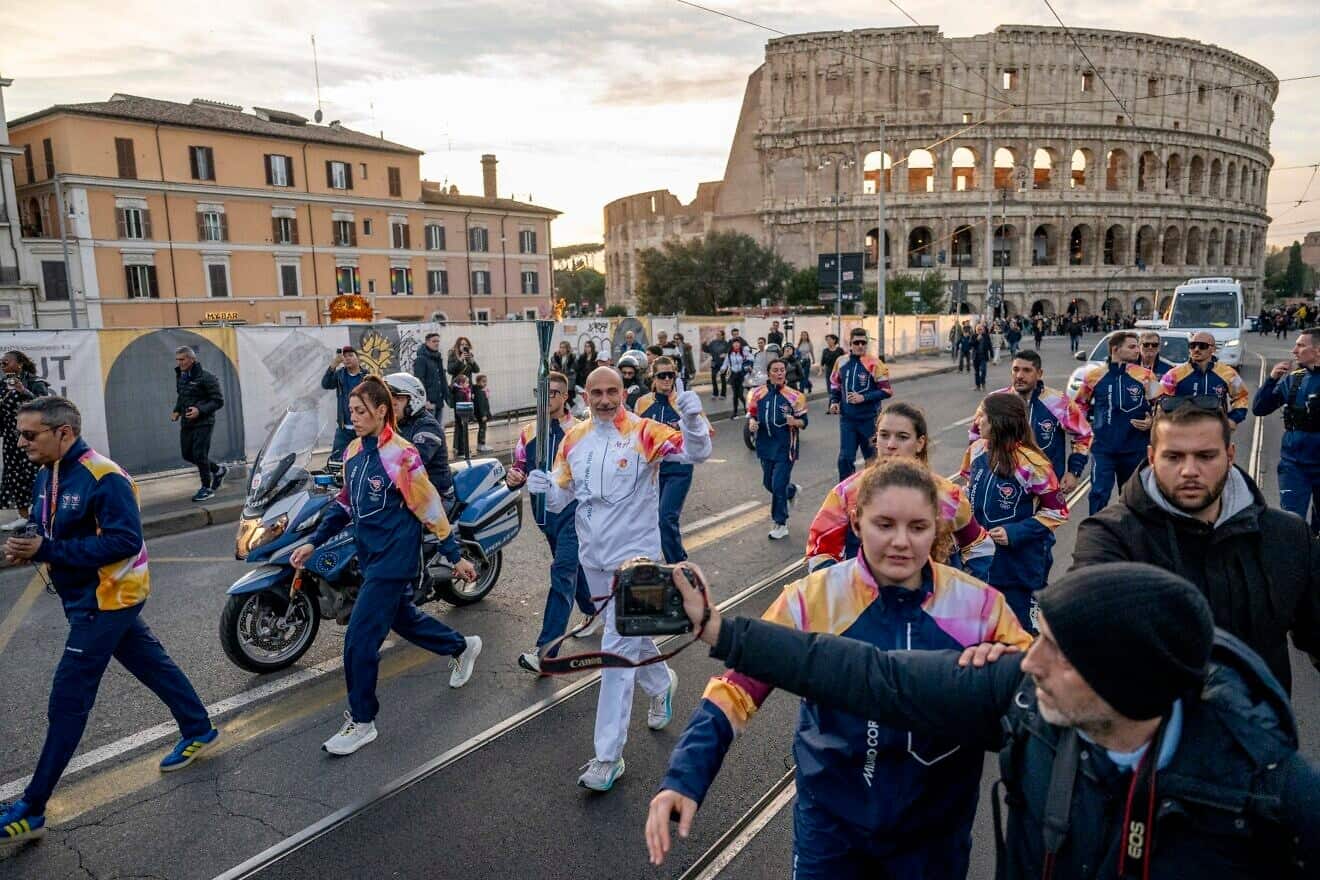 Police block pro-Palestinian activists at Milan Cortina torch relay - JNS.org