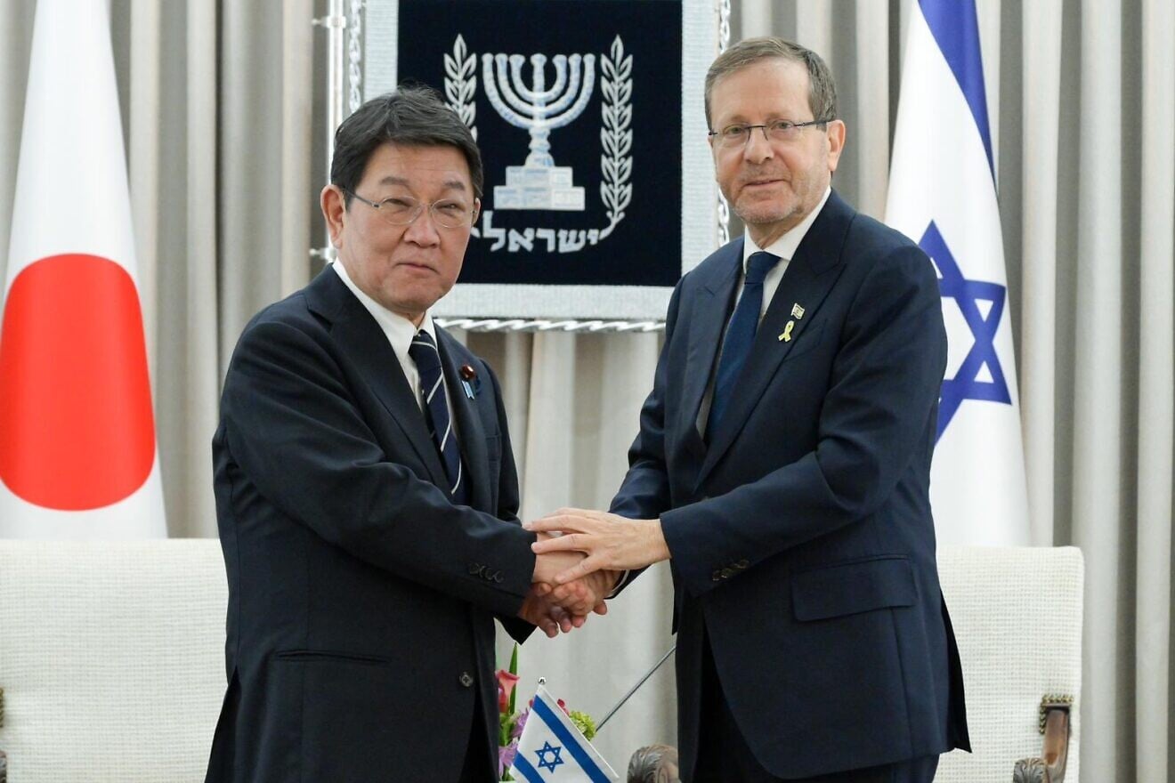 Herzog, Japan's FM discuss Gaza peace plan, hostage return - JNS.org