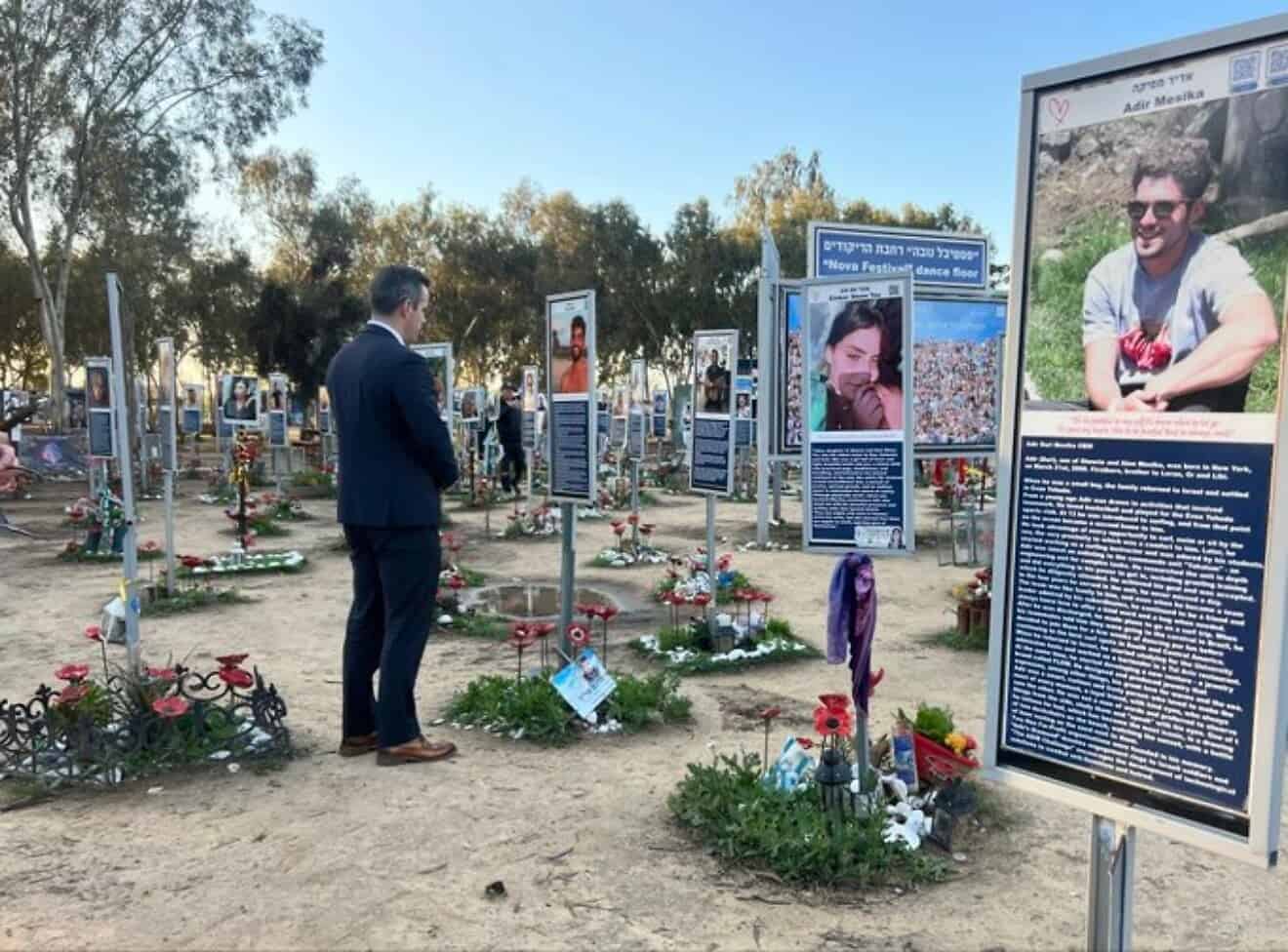 State Department official tours Nova festival memorial grounds - JNS.org